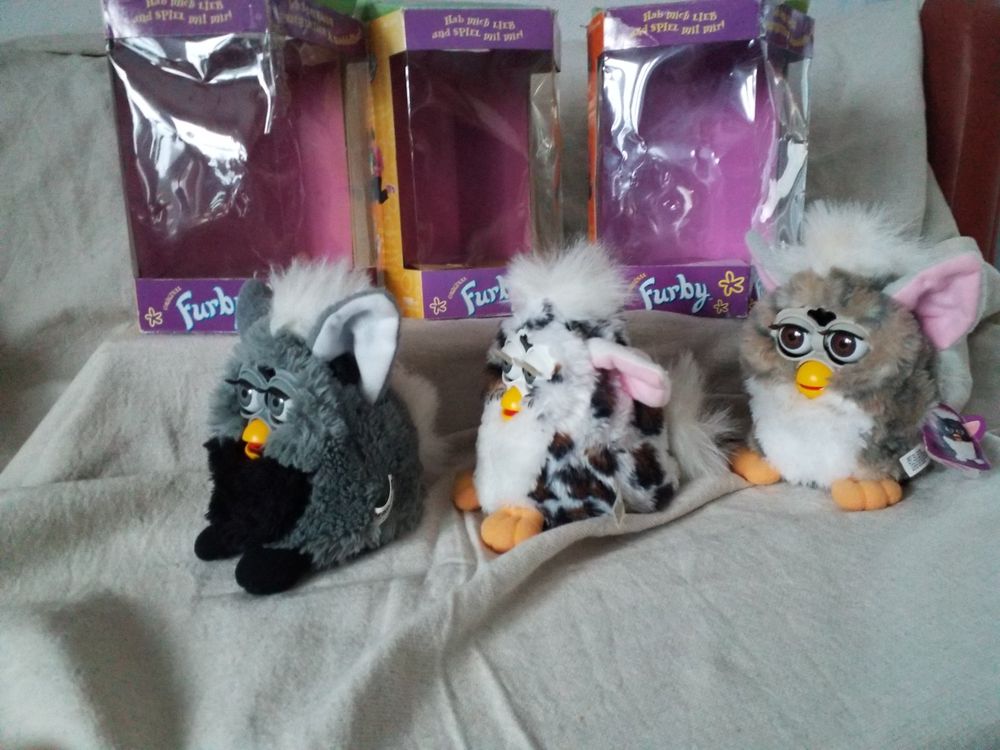 3 Furbys in Karton, Furby Tiger erste edition 1998 | Kaufen auf Ricardo
