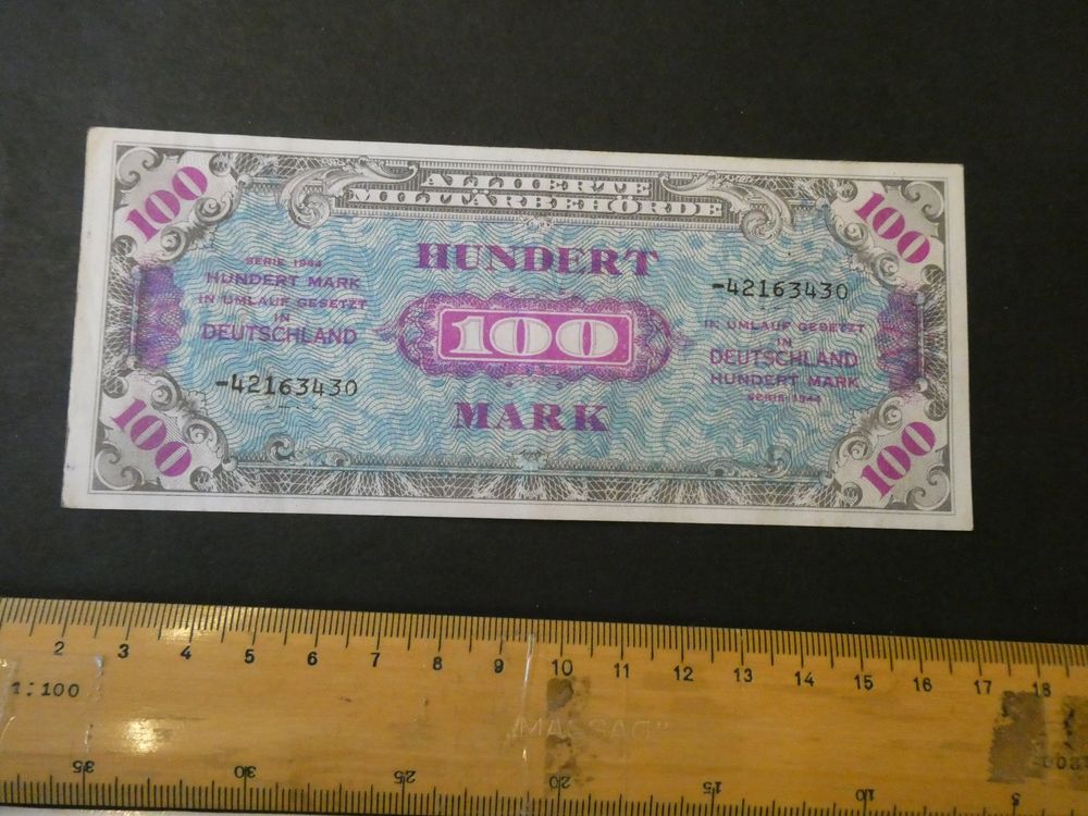 Deutschland 1944, 100 Mark - Allierte Militärbehörde (Gebraucht) in ...