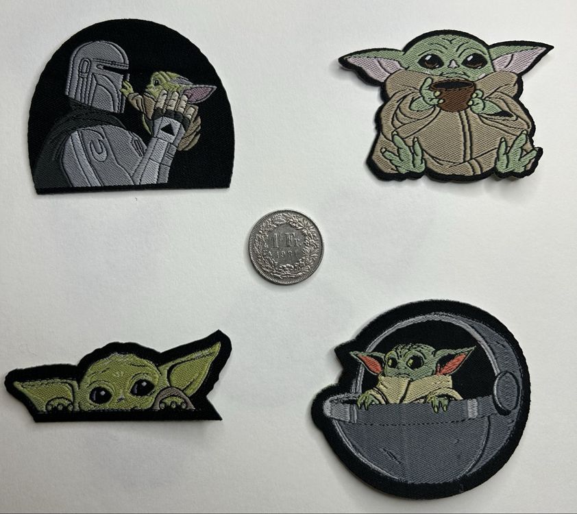 STAR WARS 4er Set Baby Yoda Patches The Mandolarian (Neu und ...