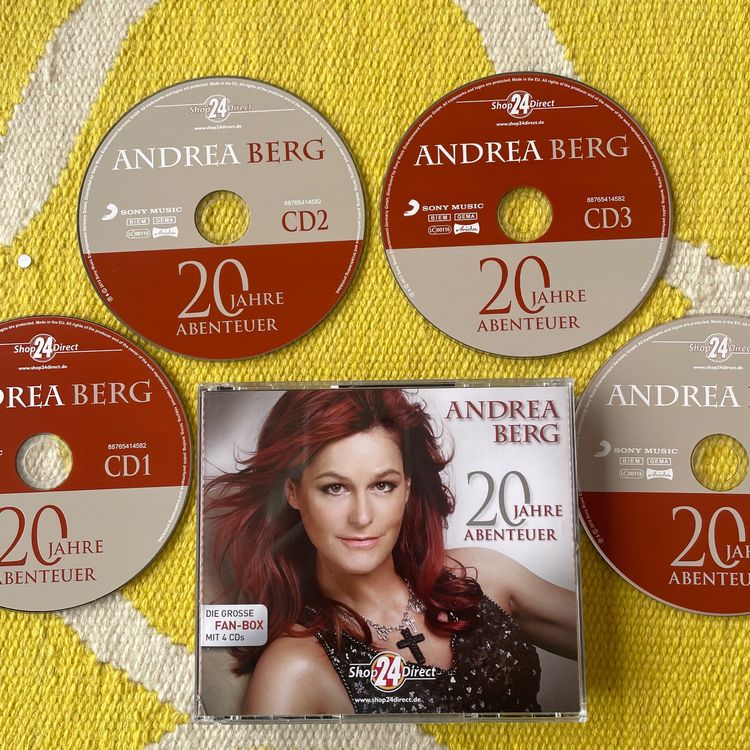 ANDREA BERG-4CD BOX SET 20 JAHRE ABENTEUER FAN BOX (Gebraucht) in ...