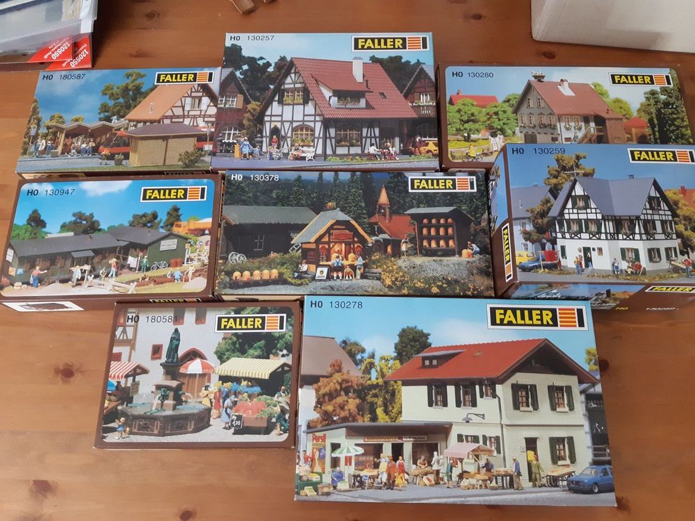 Faller Häuser OVP Konvolut H0 8 Objekte Modellbau | Kaufen auf Ricardo