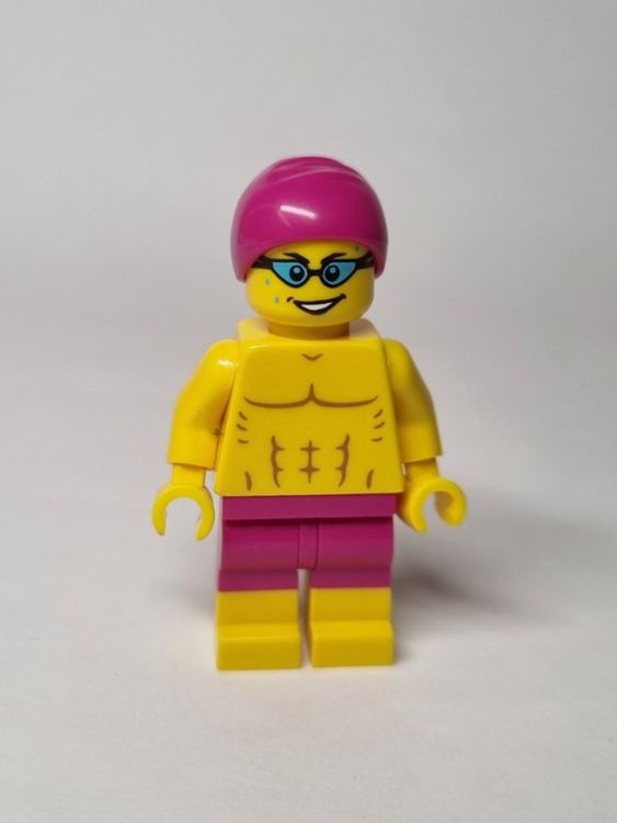 LEGO BAM late 2024 Beachgoer - Magenta Male Swim Trunks (Neu (gemäss ...