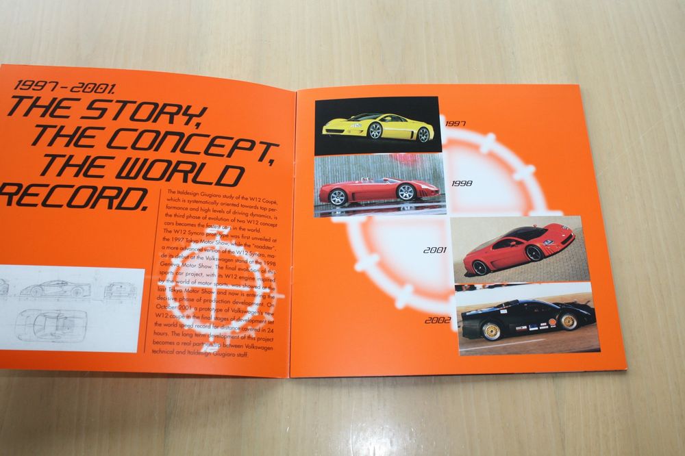 VW Giugiaro W12 Coupe World Record Car Presse/CD Genf 2002 | Kaufen auf ...