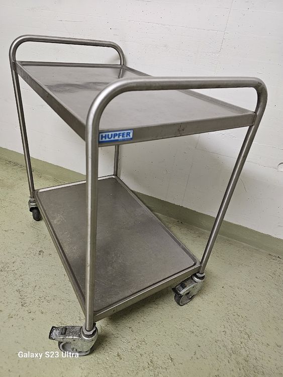 HUPFER Servierwagen Edelstahl Gastro Küche Rollwagen (Gebraucht) in ...