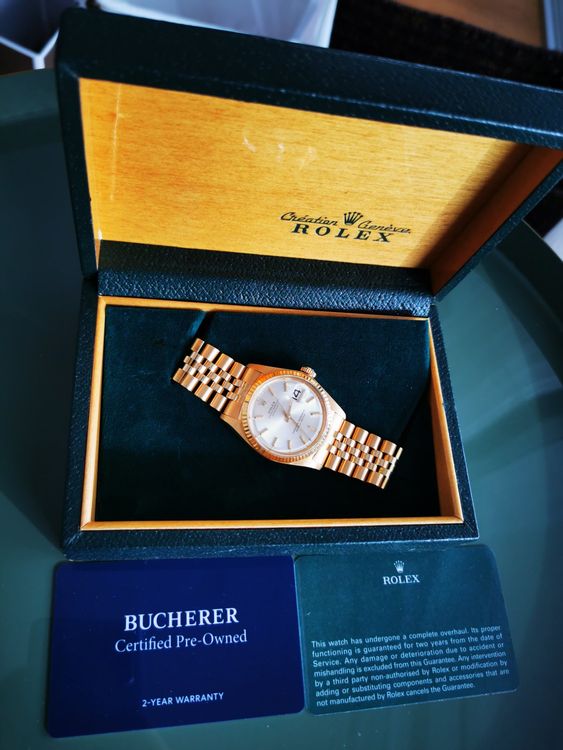 Rolex Datejust 1601/8 | 36mm | 18k Gold | CPO Box & Papier (Gebraucht ...