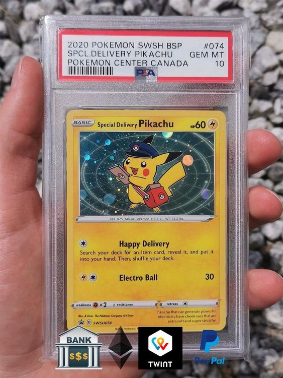 [PSA 10] Special Delivery Pikachu Holo | Pokémon Karten (Neu (gemäss ...