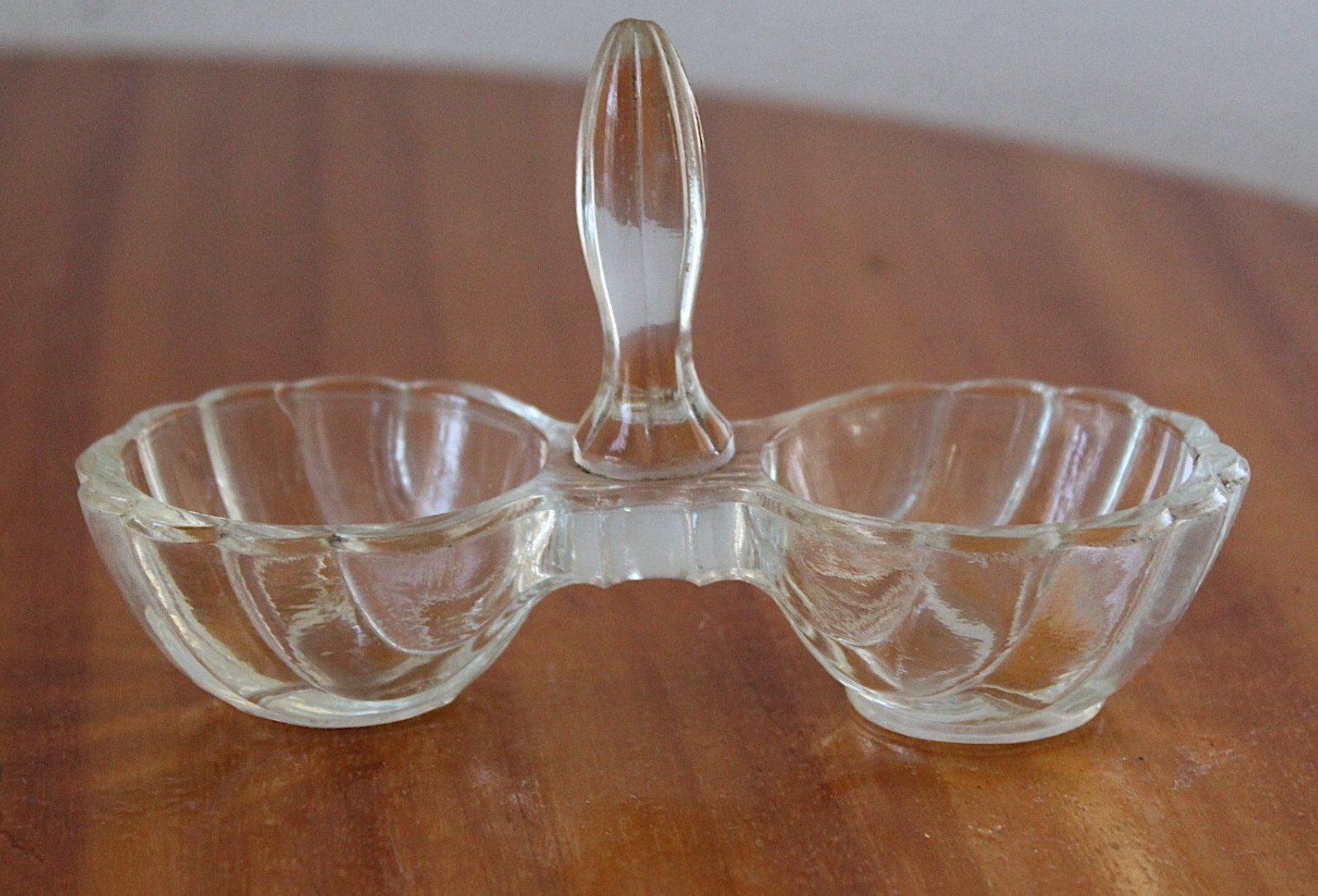 Salz- und Pfefferstreuer aus Glas . verm. 50er / 60er Jahre (Gebraucht ...