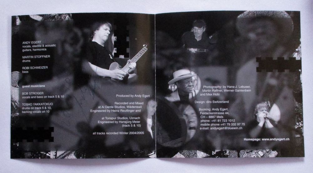 ANDY EGERT BLUES BAND - Fire On The Crossrad - Signiert (Gebraucht) in ...