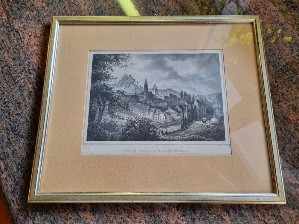 BADEN und die Ruine Stein Aquatinta um 1850 (Gebraucht) in Trachslau für CHF 39 – mit Lieferung ...