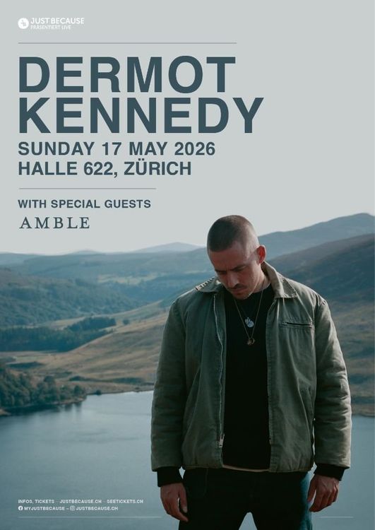 Stehplatz Tickets für Dermot Kennedy | 17.5.26 in Zürich (Neu und ...