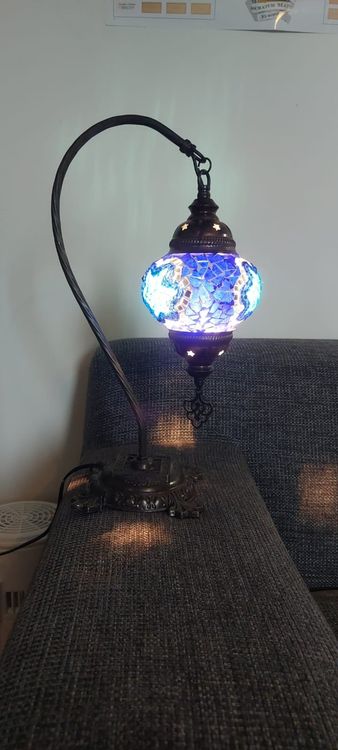 Marokkanische Steh-Lampe, blau, Mosaik | Kaufen auf Ricardo