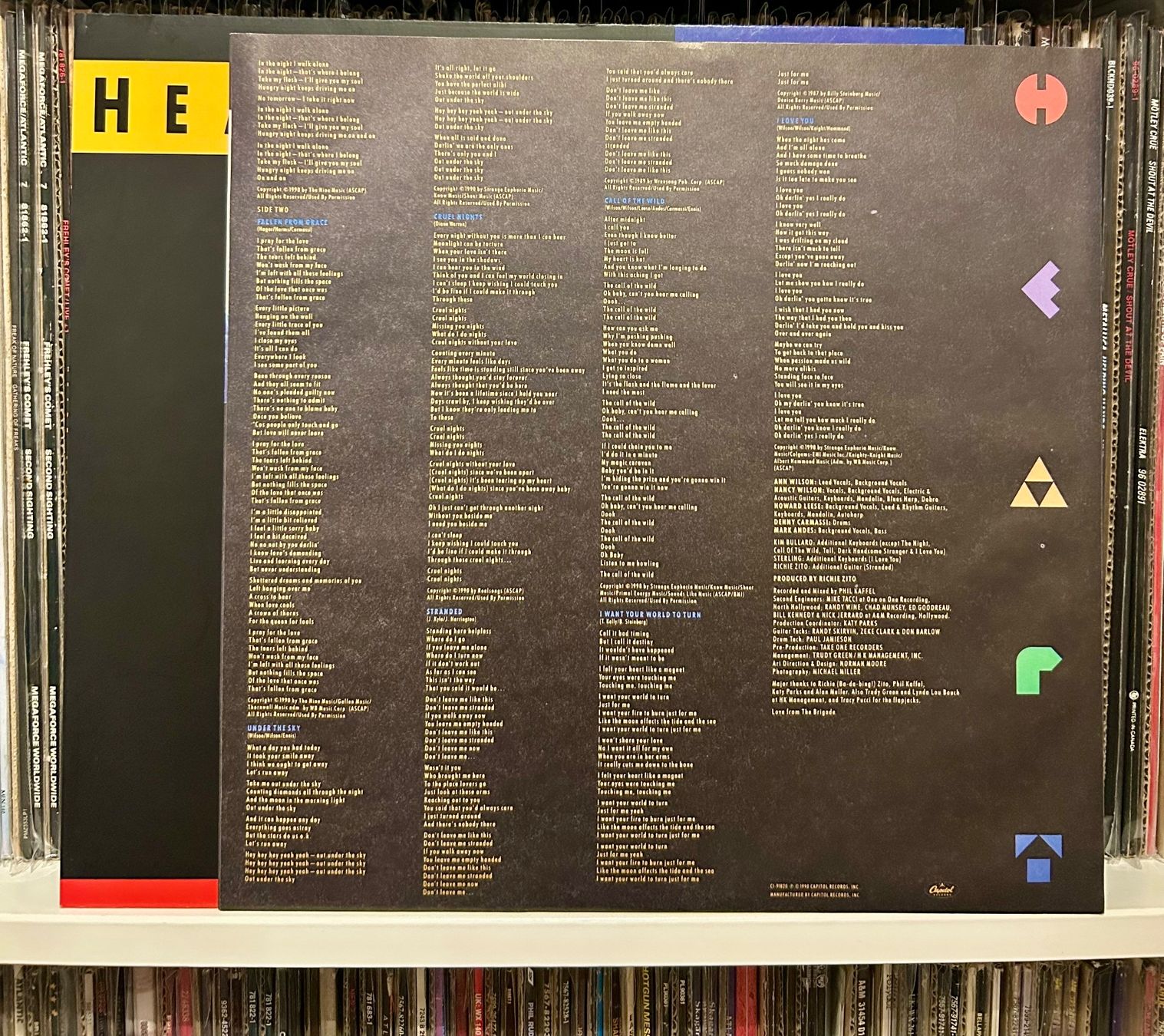 HEART „Brigade“ VINYL LP ANN NANCY WILSON MELODIC ROCK AOR M (Gebraucht ...