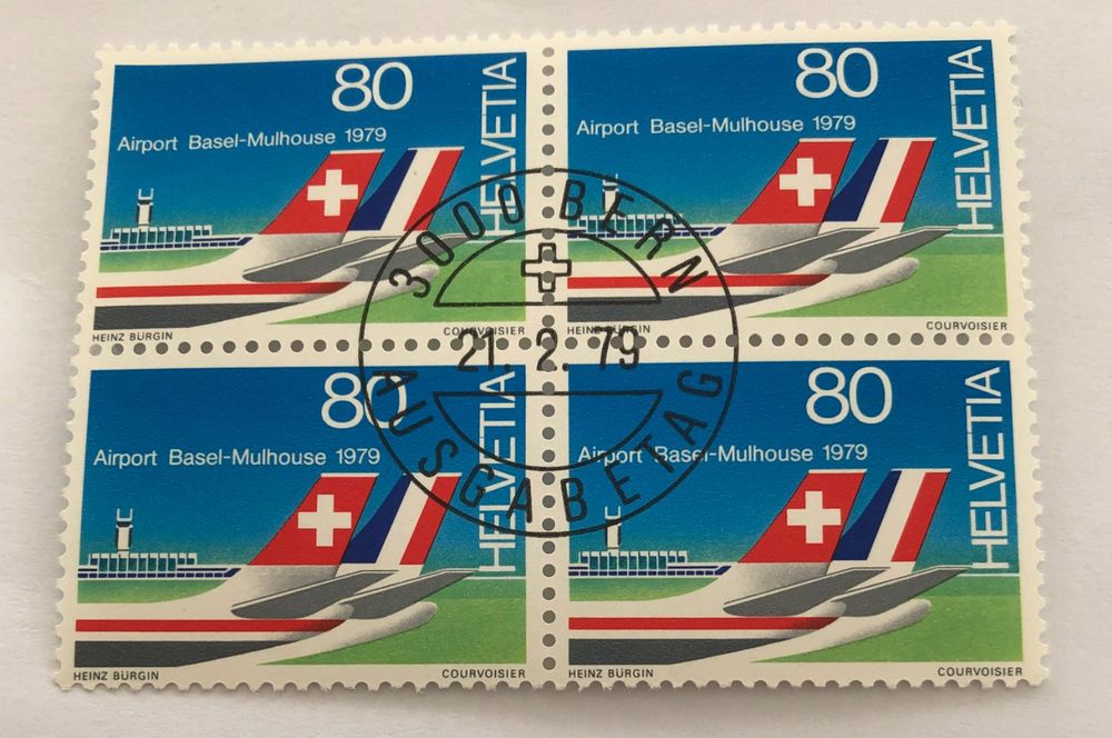 CH 4 er Block mit Vollstempel (Gebraucht) in für CHF 0.4 – mit ...