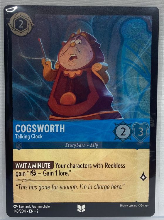 Lorcana COGSWORTH 143/204 EN-2 UNCOMMON FOIL (Gebraucht) in Lugano für CHF 3 – mit Lieferung auf ...