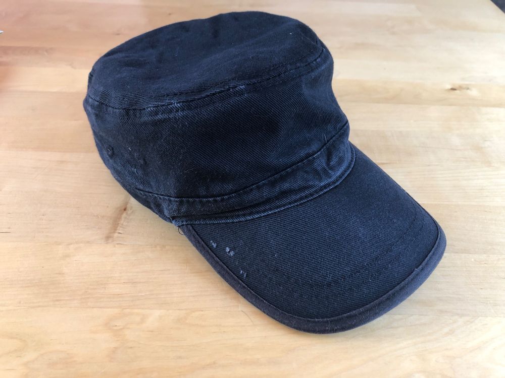 Baumwolle Casquette Style Cheminot Noir Coton Bio Kappe | Kaufen auf ...