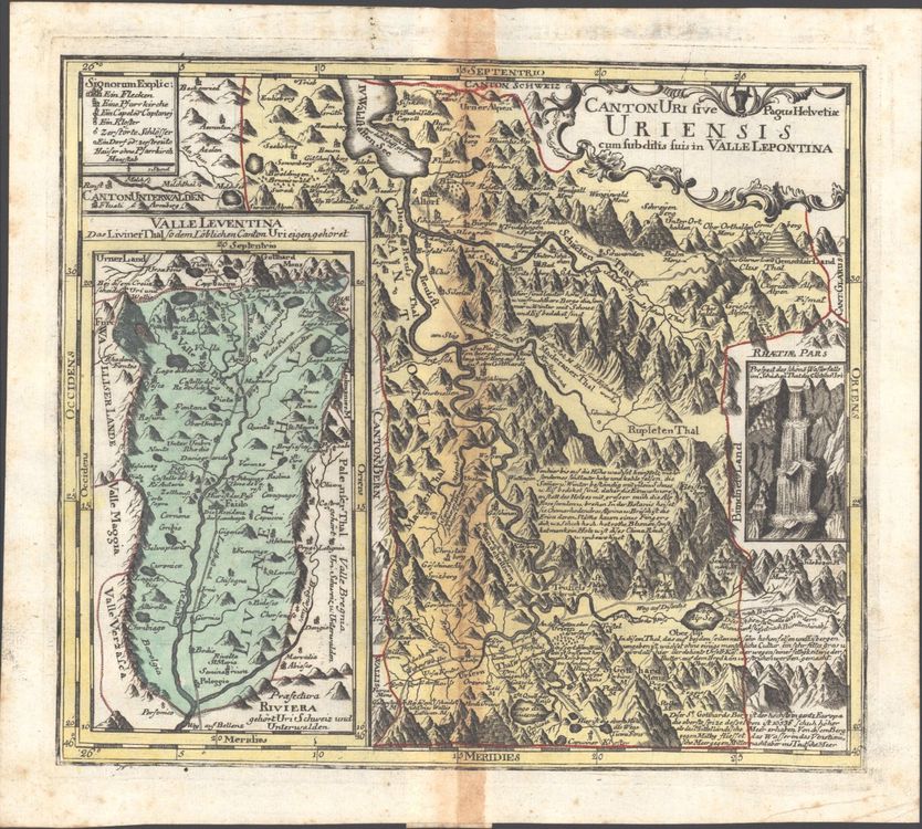 Uri Leventina Landkarte um 1770 | Kaufen auf Ricardo