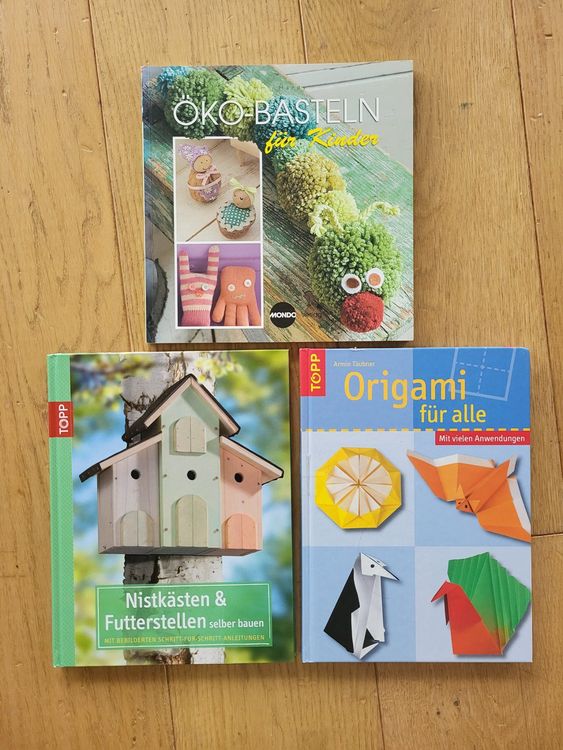 3 Bastelbücher: Origami, Nistkästen & Upcycling 🐦🦉 (Gebraucht) in ...
