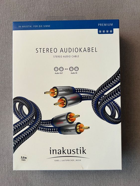 inakustik Premium Stereo Audiokabel, 3 m | Kaufen auf Ricardo