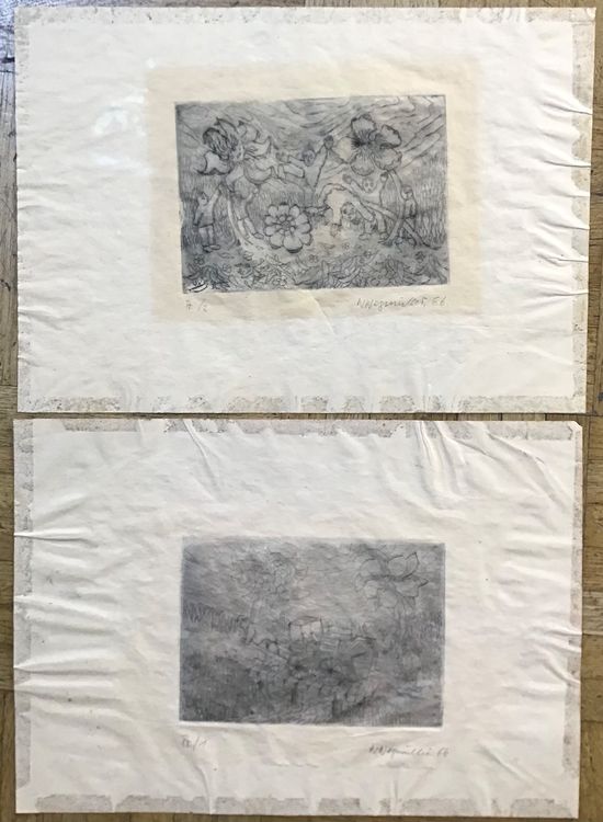 2x Walter WEGMÜLLER (1937-2020) Holzschnitte Handsigniert (Gebraucht) in Root für CHF 35 – mit ...