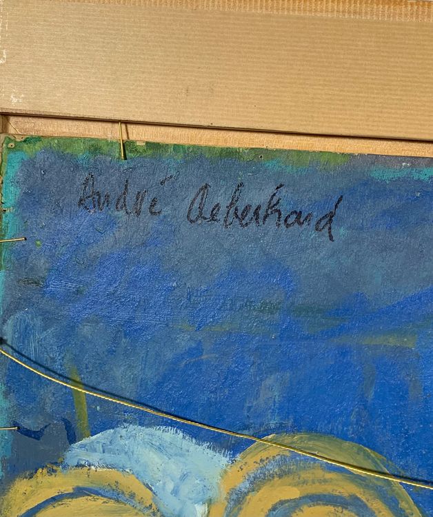 André Aeberhardt (1920) Gemälde -Strand Szene (Gebraucht) in Root für CHF 115 – mit Lieferung ...