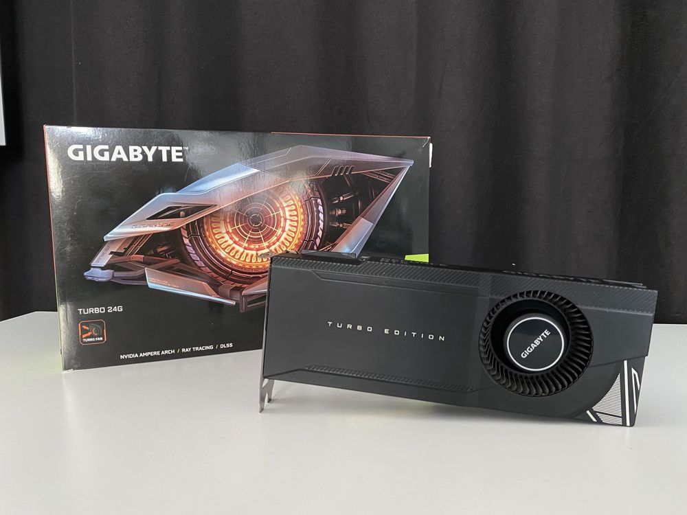 DUAL SLOT - NVIDIA RTX 3090 Gigabyte GeForce TURBO 24G (Gebraucht) in ...