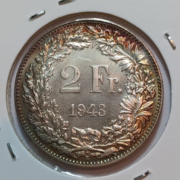 2 Franken 1943 stgl (Gebraucht) in Pfäffikon ZH für CHF 25 – mit Lieferung auf Ricardo kaufen