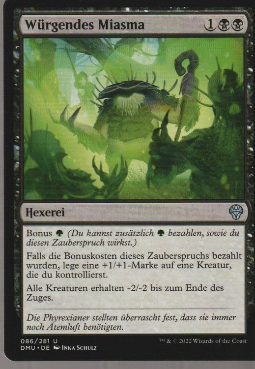 TCG Magic The Gathering MTG DMU 086 Würgendes Miasma (Neu (gemäss Beschreibung)) in bioggio für ...