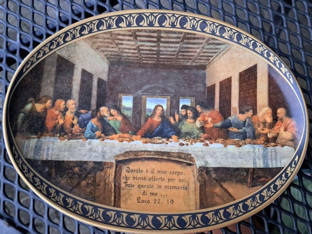 Sammelteller oval das letzte Abendmahl Leonardo da Vinci | Kaufen auf Ricardo