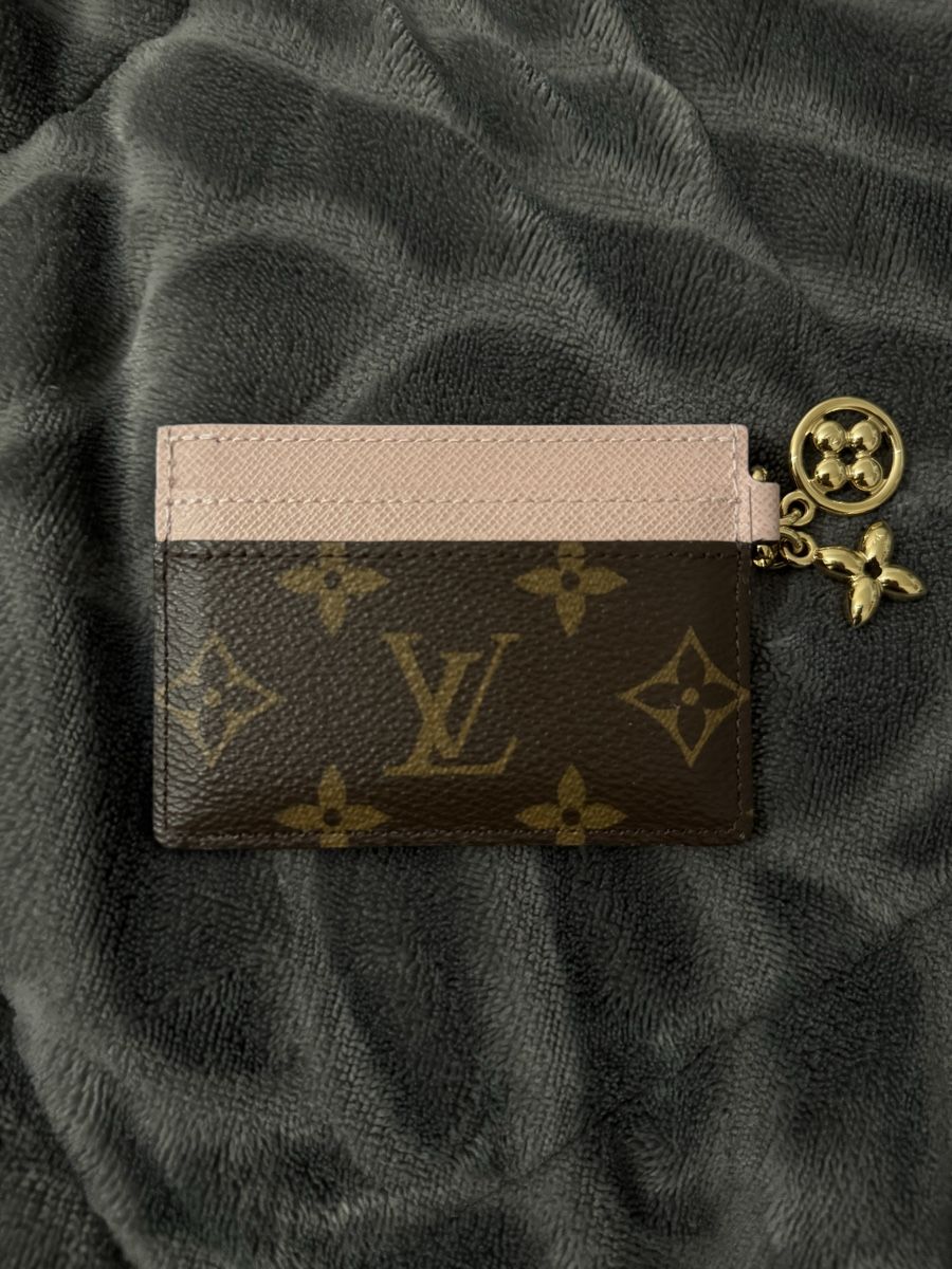 Portecarte Louis Vuitton rose Monogram (Neu (gemäss Beschreibung)) in ...