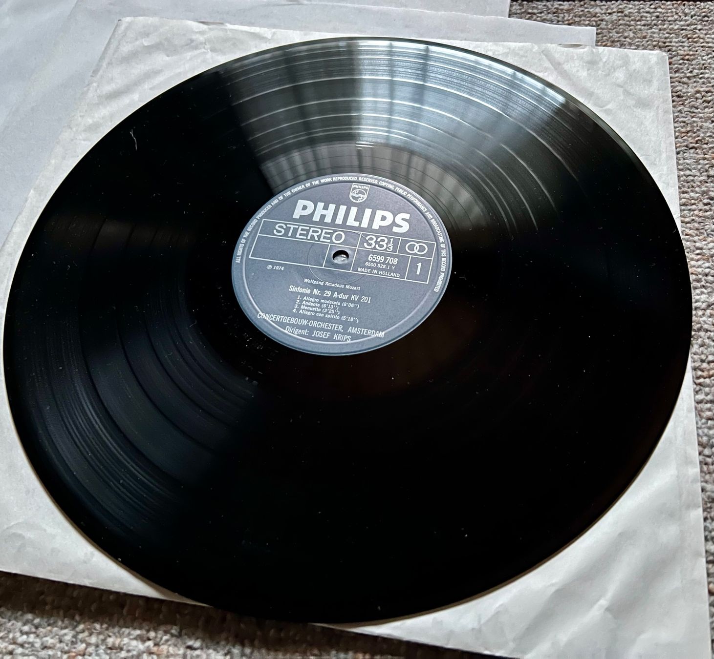 Vinyl Schallplatten Grossen