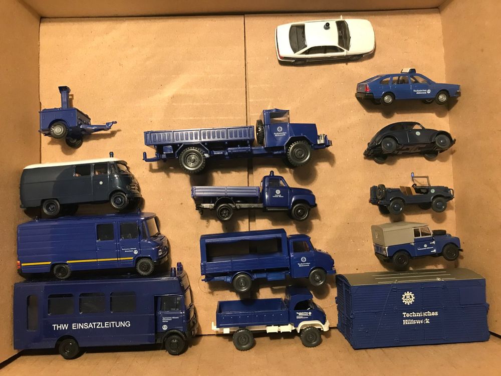 14x THW Modellauto LKW Sammlung (Gebraucht) in Luzern für CHF 70 – mit ...