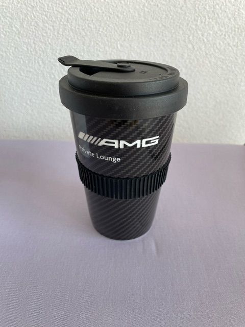 AMG Coffee To-Go Becher aus Porzellan, NEU (Neu und originalverpackt ...