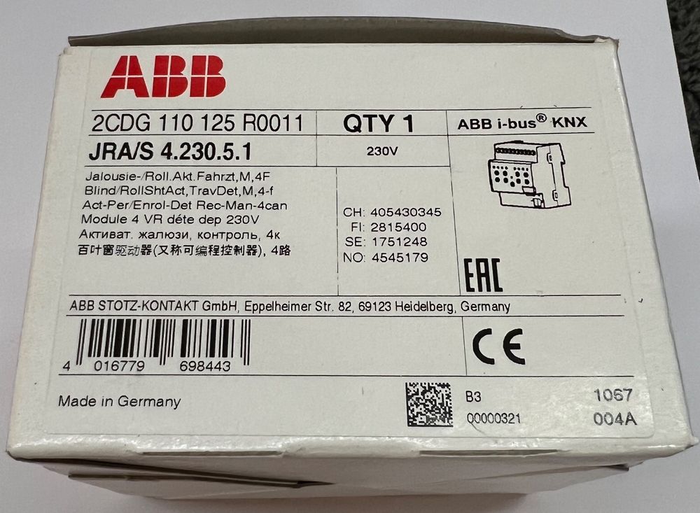 KNX Jalousie- Storenaktor Gebäudeautomation (Neu und originalverpackt ...