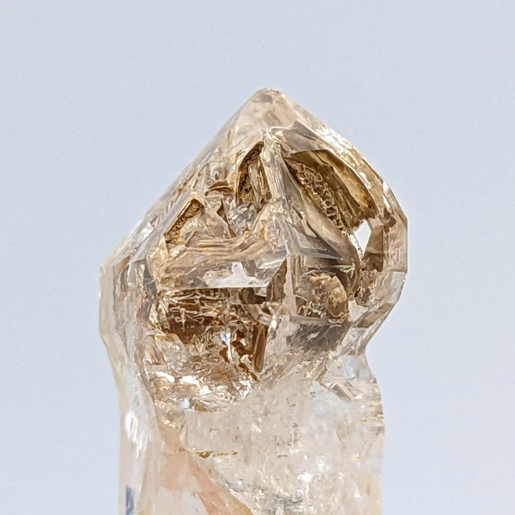 Grosser HERKIMER-HOPPERQUARZ, ZEPTERFORM, mit TON, selten (Neu (gemäss Beschreibung)) in Balerna ...