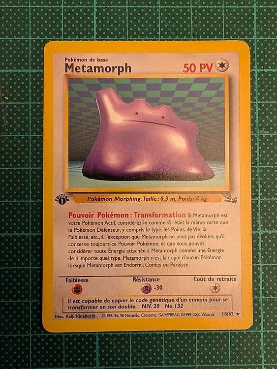 Carte Pokemon metamorph première édition (Gebraucht) in Yvonand für CHF ...
