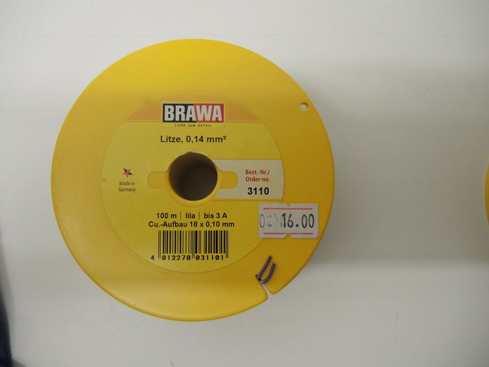 M170 Brawa Kabel 100m lila (Neu und originalverpackt) in Dagmersellen ...