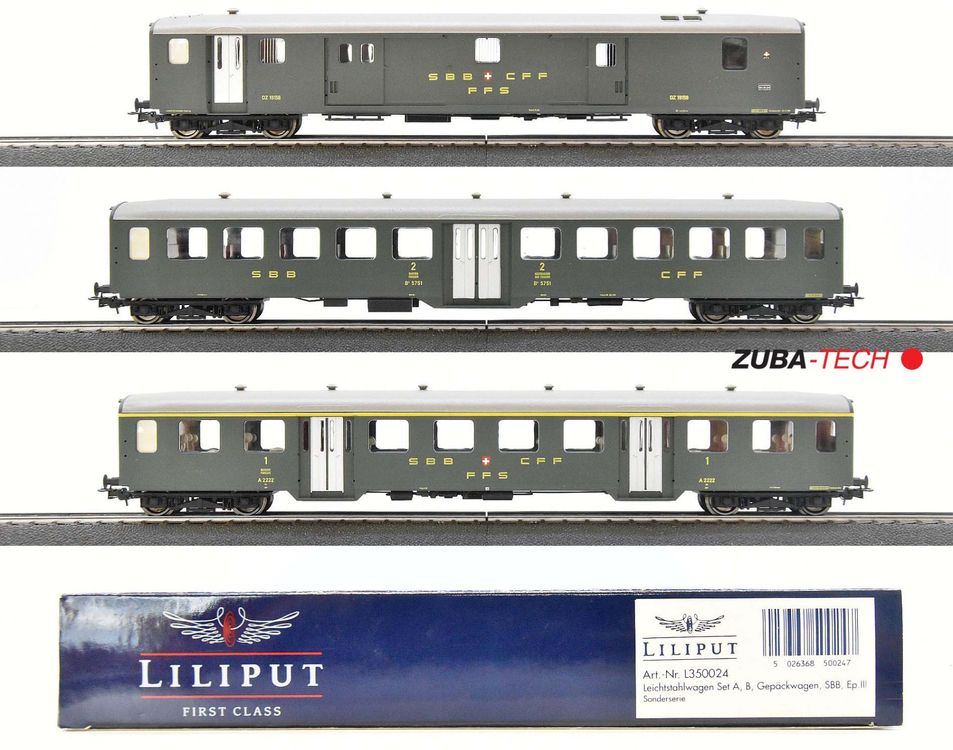 Liliput L350024 Leichtstahlwagen-Set der SBB H0 GS mit OVP (Gebraucht) in St. Gallen für CHF 107 ...
