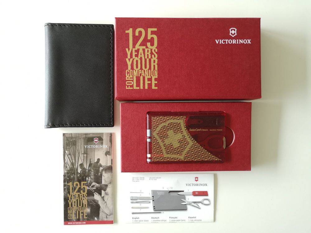 VICTORINOX SWISS CARD 125 JAHRE JUBILÄUM (Neu und originalverpackt) in ...