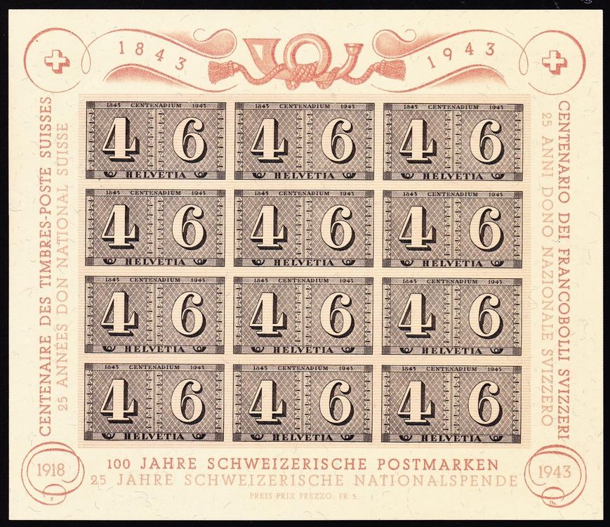 Block Nr. W16 ** postfrisch (Neu (gemäss Beschreibung)) in Bern für CHF 15 – mit Lieferung auf ...