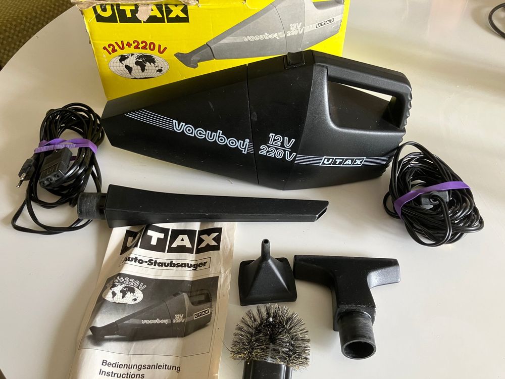 UTAX Vacuboy 12V+220V Staubsauger - Ideal für Auto/Camping (Gebraucht ...