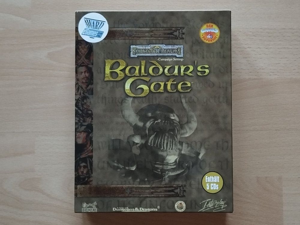 Original Baldur's Gate PC Game Rollenspiel und Erweiterung (Gebraucht ...