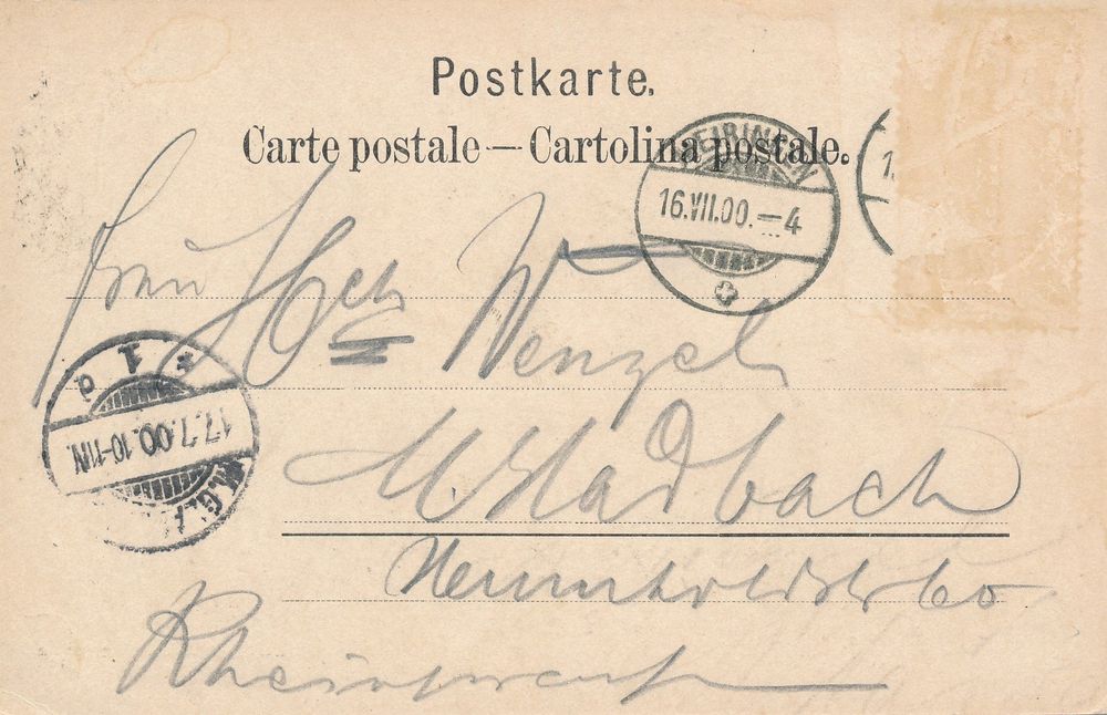 Postkarte Gruss aus Meiringen gel. 1900 | Kaufen auf Ricardo