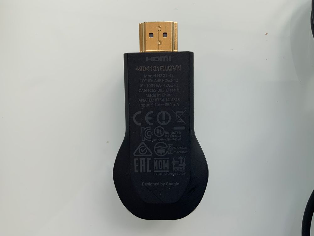 Google Chromecast H2G2-42 - HDMI Media Streamer | Kaufen auf Ricardo