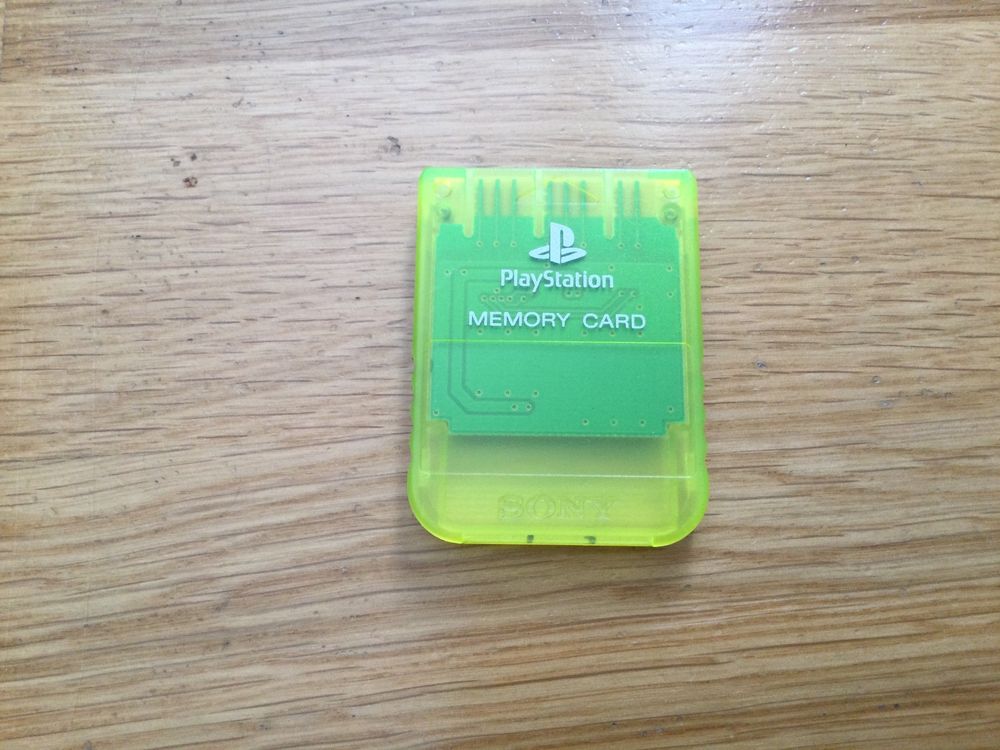 PS1 Memory Card Gelb Transparent Original | Kaufen auf Ricardo