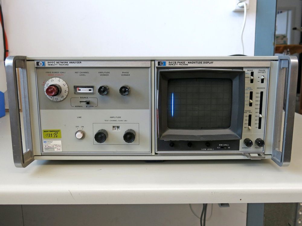 HP Network Analyzer 8410A - HP Phase Magnitude Display 8412B (Gebraucht ...