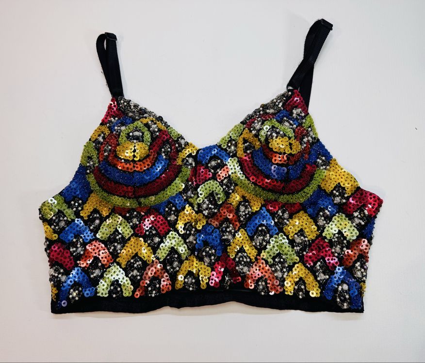 Vintage HUNZA Pailletten-Top 80/90s – Sehr selten! (Gebraucht) in Rombach für CHF 60 – mit ...