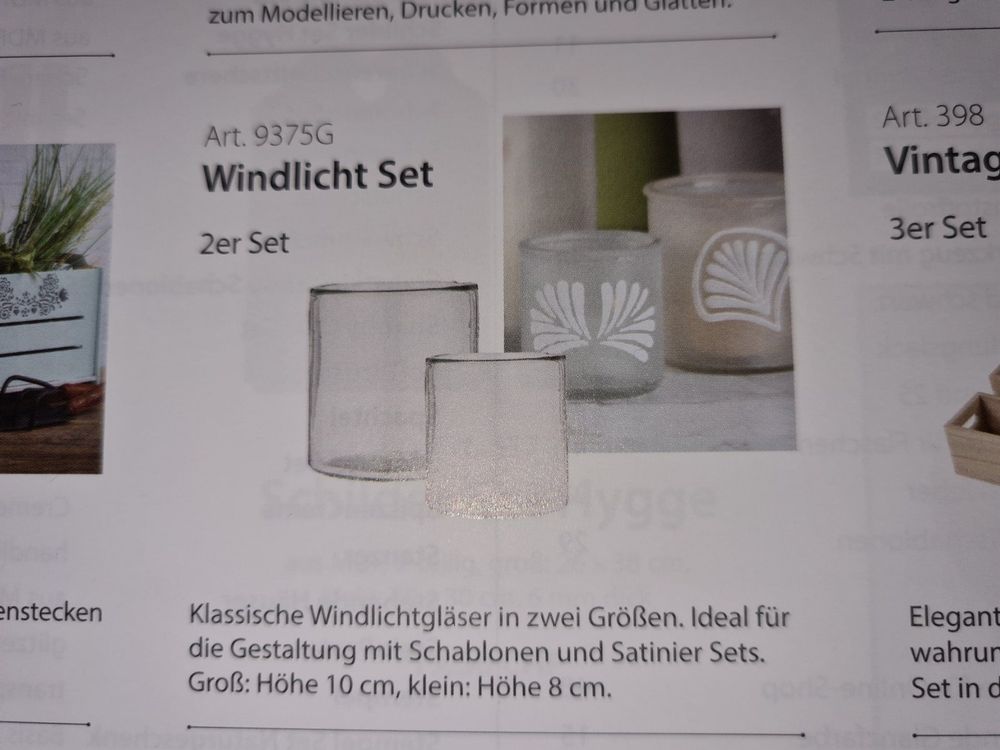 Gonis 2 Windlichter 8x8cm und 10x10cm NEU (Neu und originalverpackt) in ...
