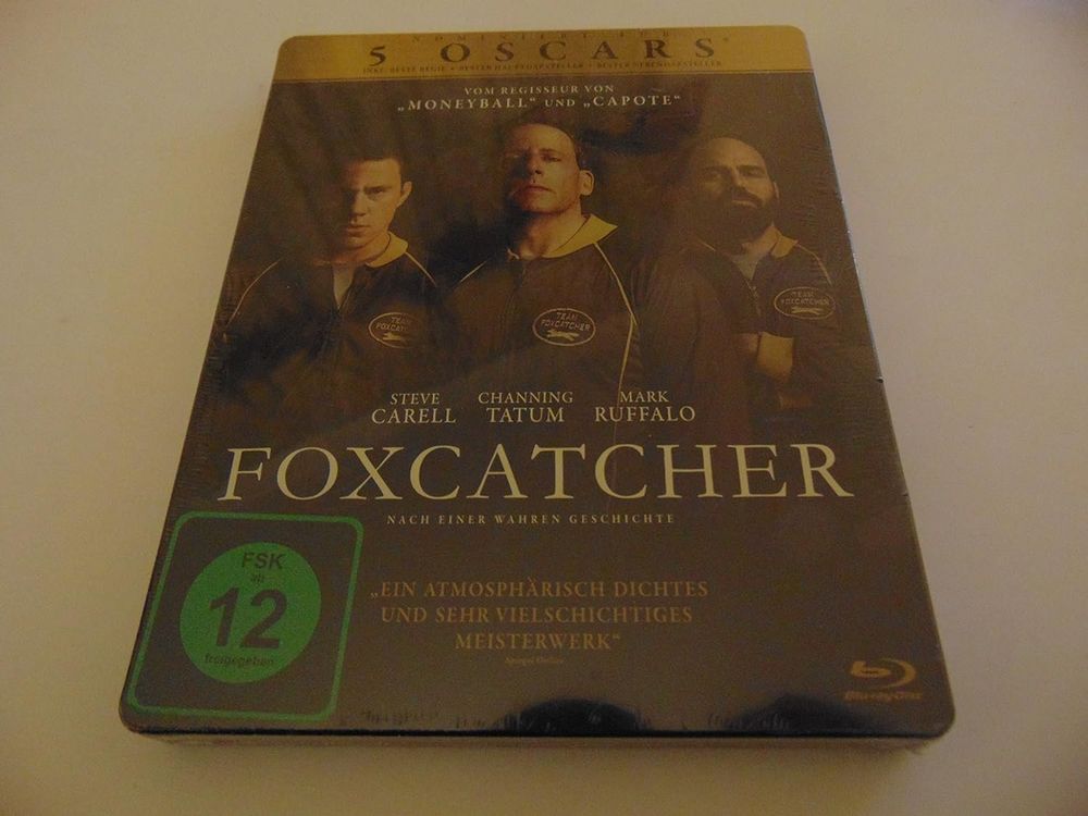 Foxcatcher - Blu-ray Steelbook, Steve Carell, Channing Tatum | Kaufen ...
