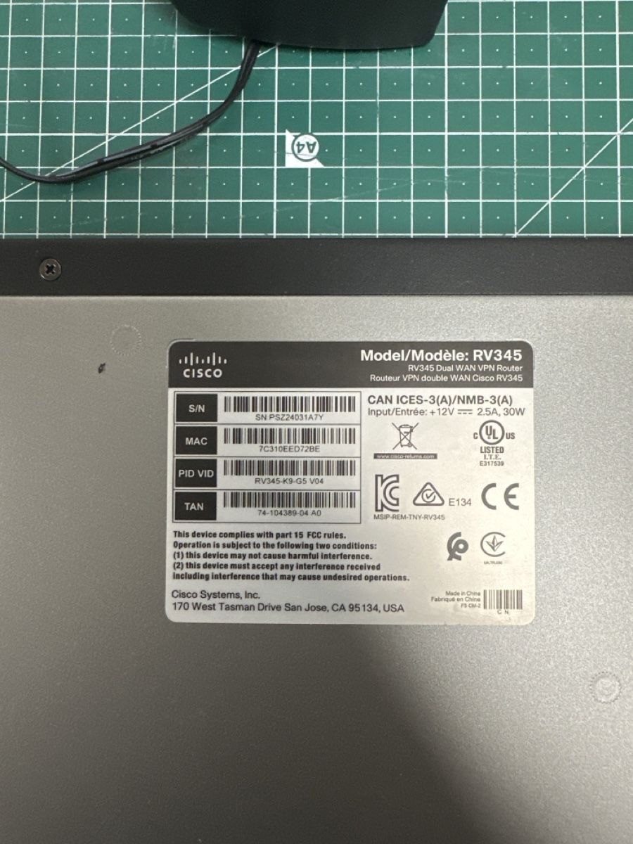 Cisco RV345 Router VPN Dual WAN (Gebraucht) in Kemptthal für CHF 50 ...