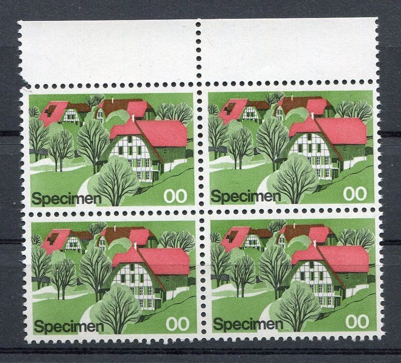 Versuchsdrucke der PTT - Viererblock (Neu (gemäss Beschreibung)) in Chur für CHF 2 – mit ...